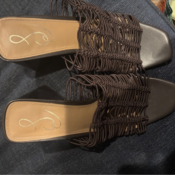 Sam Edelman | Shoes | Sam Edelman Brown Heeled Shoes With Intricate ...